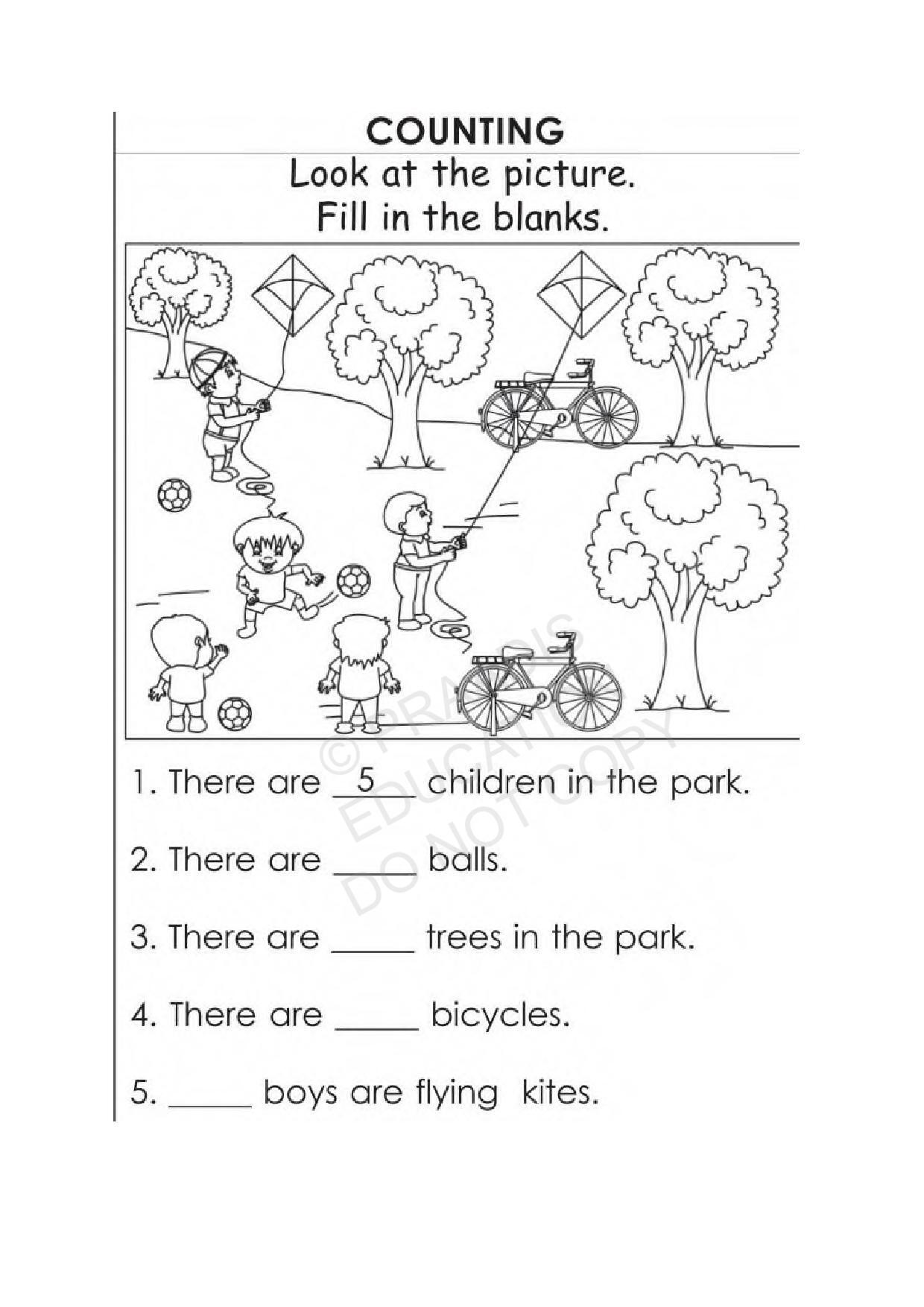 Worksheets For LKG To Grade 3 Maths English EVS Hindi Free 